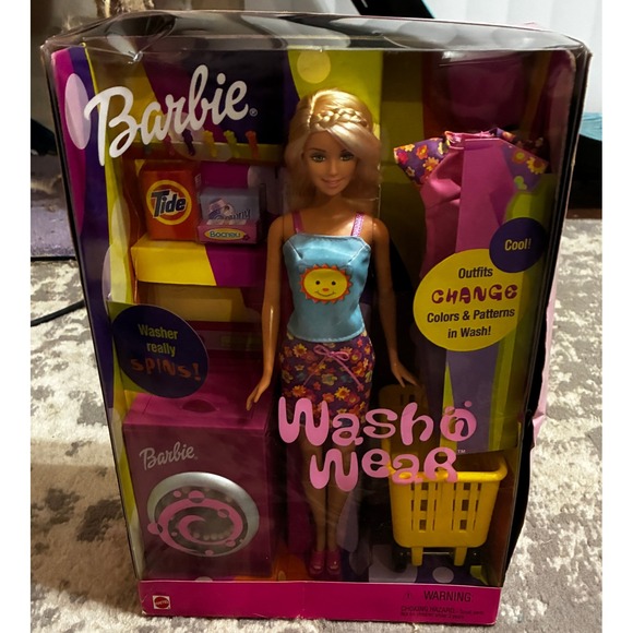 Mattel | Toys | Mattel Barbie Wash N Wear Doll Color Changing Outfits ...